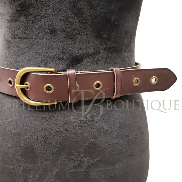Frye | Accessories | Frye Womens 27pin Grommet Hole Leather Belt W ...
